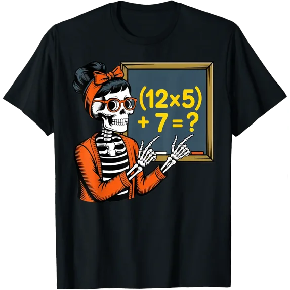 67 Teacher Halloween Six Seven Meme Brainrot Math T-Shirt Size S-5XL ...