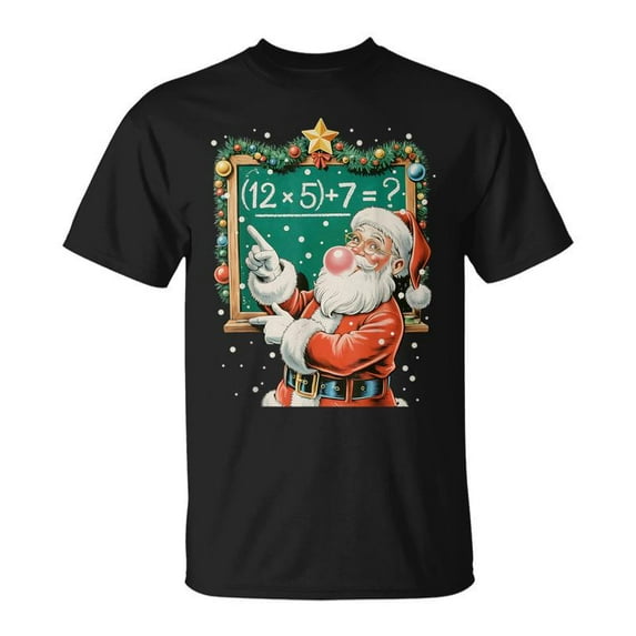 67 Teacher Santa Christmas Six Seven Meme Brainrot Math Xmas Unisex T ...