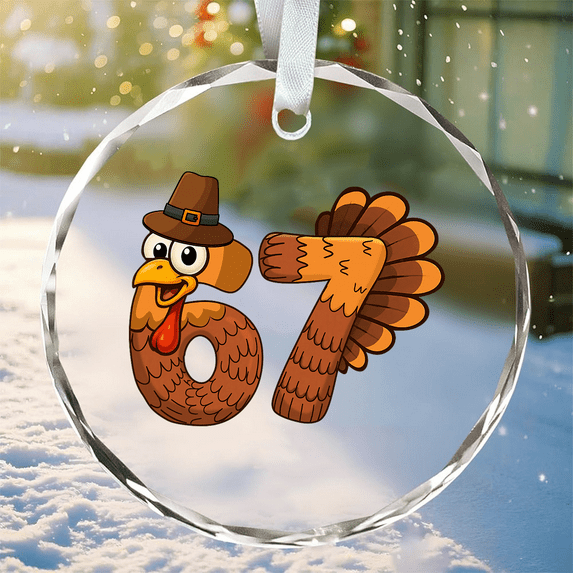 67 Thanksgiving Turkey Six Seven 6 7 Boys Ornament Home Decoration ...
