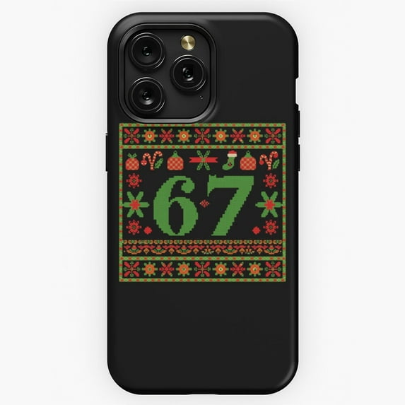 67 Tropical Palm Tree Christmas Ugly Sweater Art iPhone Case 17 through ...
