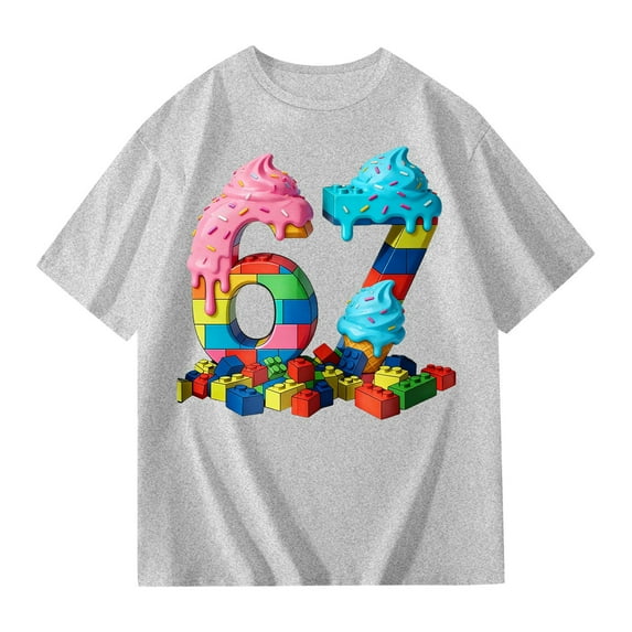 67 Tshirts For Girls Six Seven Donut Drip Digital Funny Kids T-Shirt ...