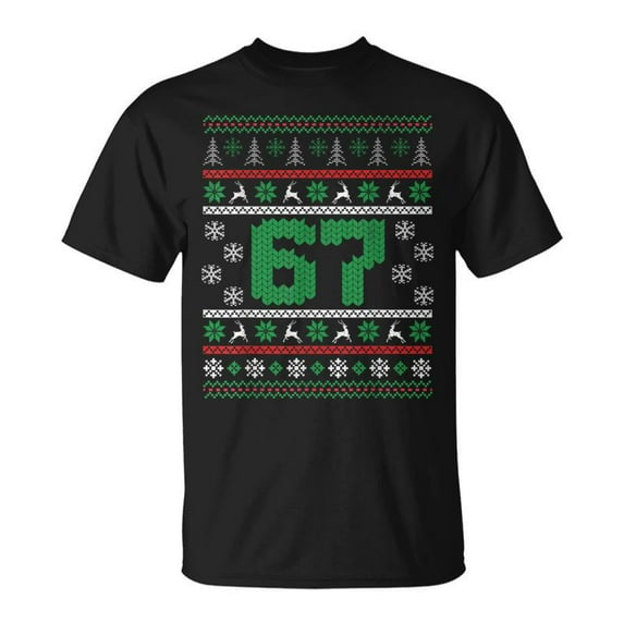 67 Ugly Christmas Sweater Six Seven Meme Matching Holiday Top Unisex T ...