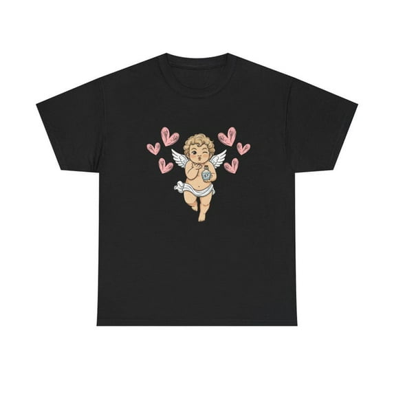 67 Valentine’s Day Cherub Cupid Back Print Graphic Tee, Six Seven ...