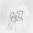 67 Viral Internet Trend Graphic Tee, Mickey Mouse Hands Retro Number ...