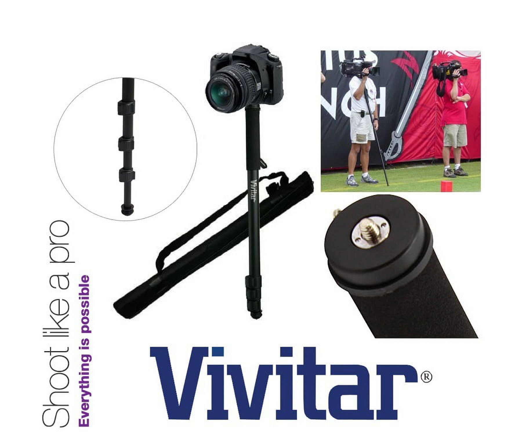 67" Vivitar Photo/Video Monopod with Case for Nikon D750 D850 D610 ...
