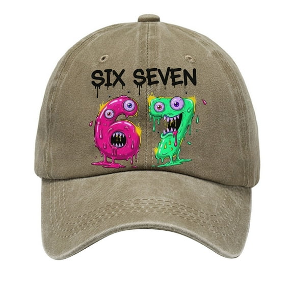67 Winter Hat Ice Cream Drip Funny 4489 Teen Six Seven Cap Slang Math ...