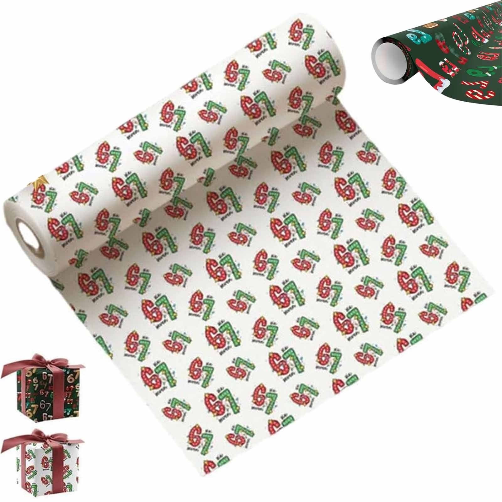 67 Wrapping Paper, Funny 6 7 Wrapping Paper Christmas, Six Seven ...