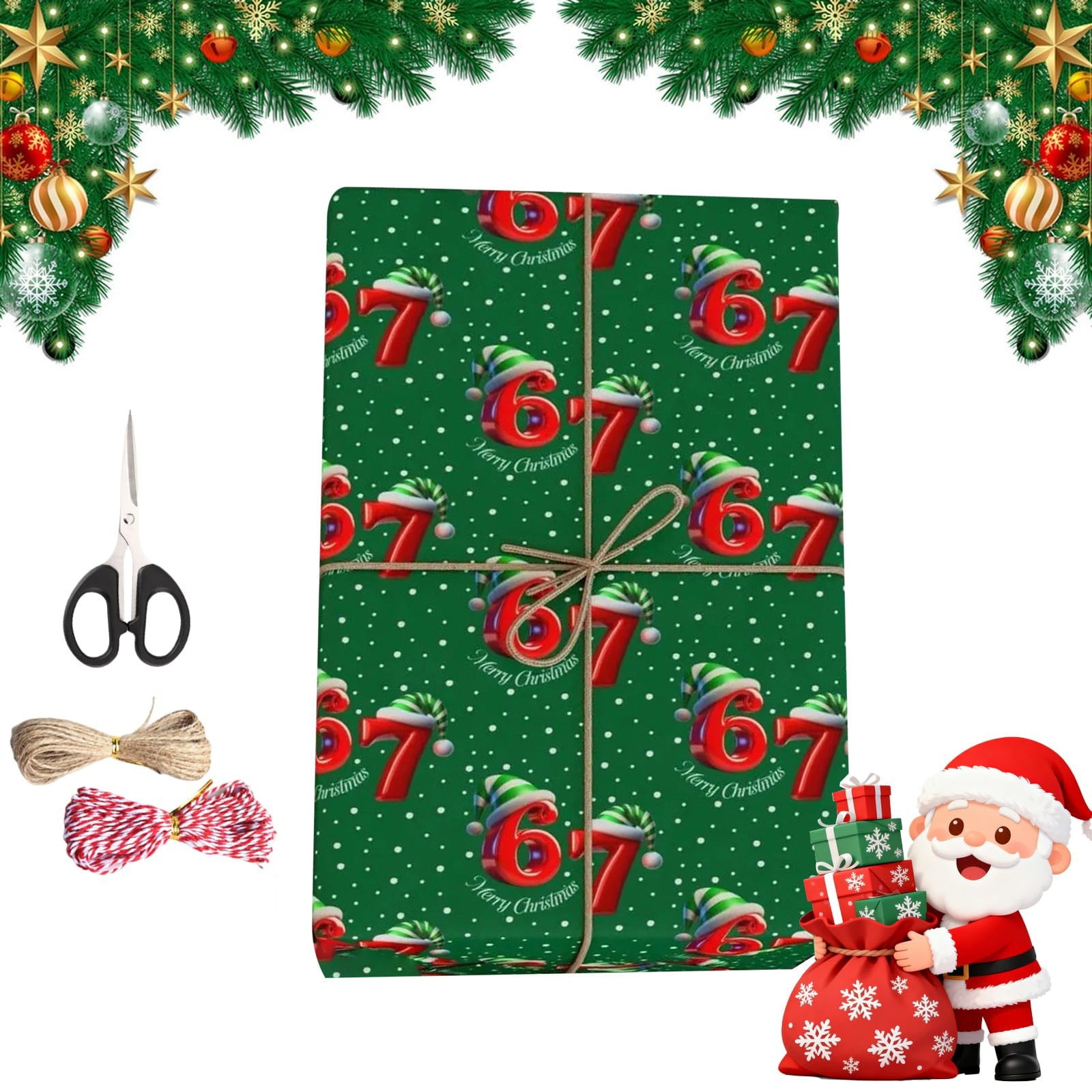 67 Wrapping Papers, 69 Meme Christmas Gift Wrap, Kids Teen Funny Six ...