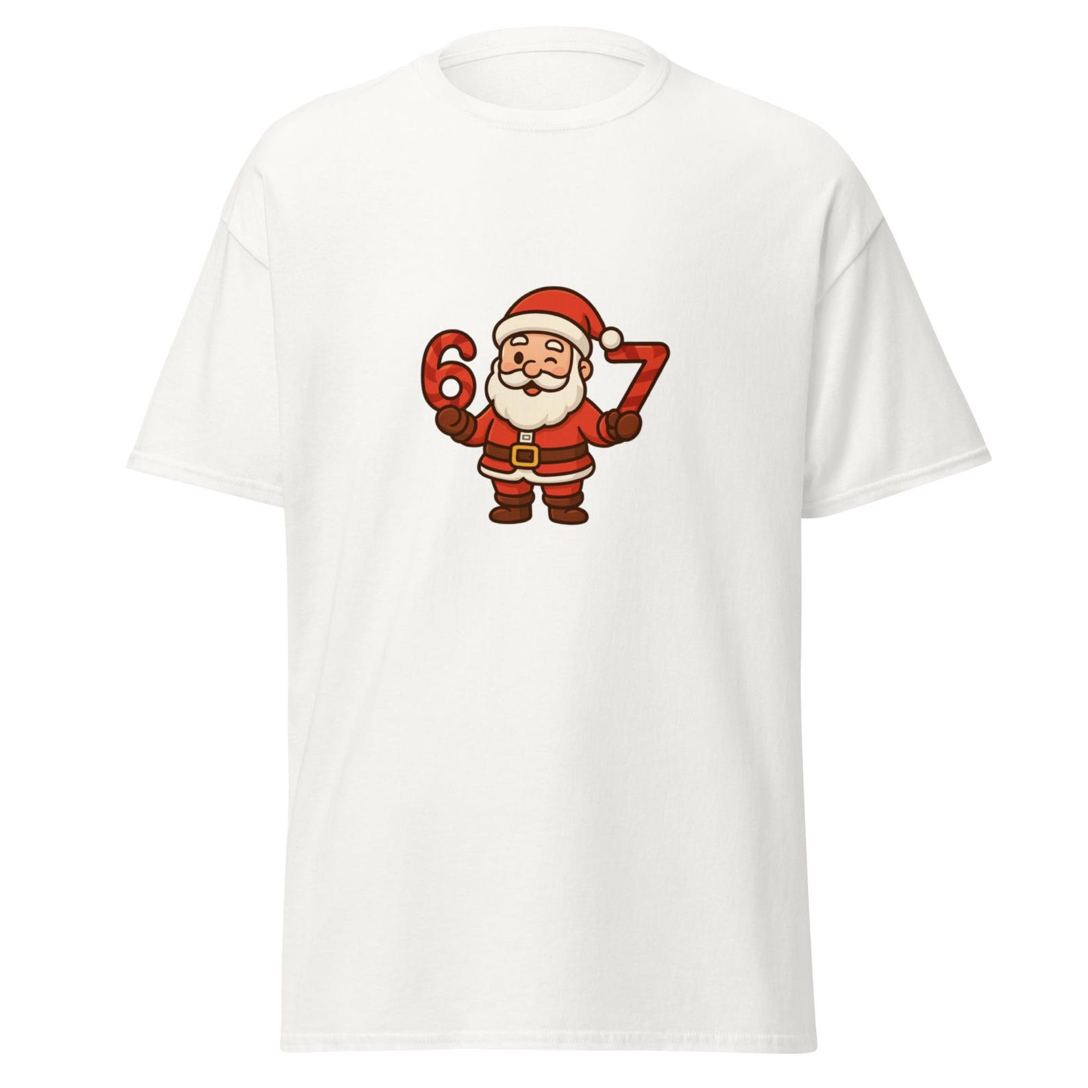 67 Xmas Character Graphic Tee with Holiday Outfit and Number Design ...