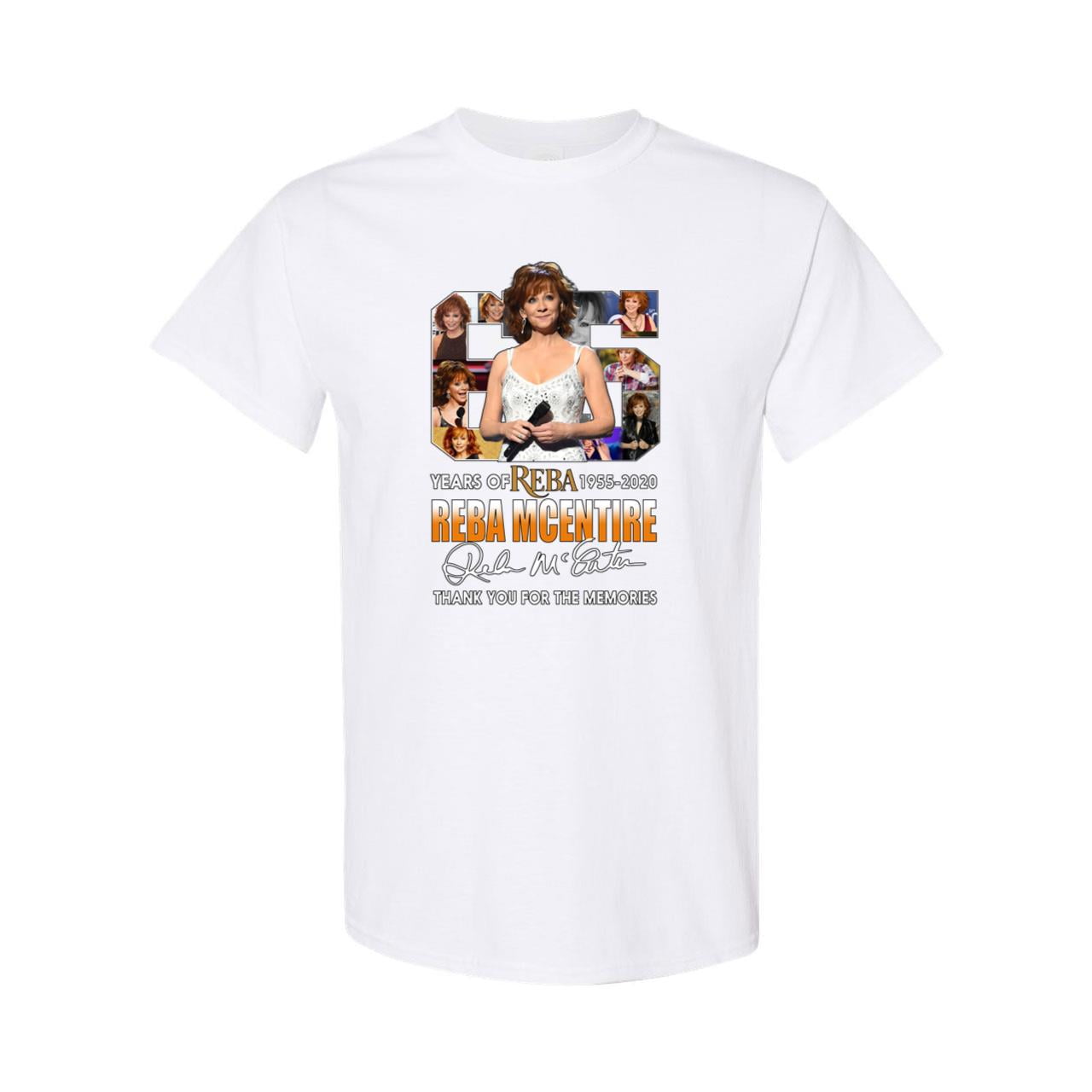 67 Years Of Reba Mcentire 1955 2020 Thank You Signatures Shirt, Reba ...
