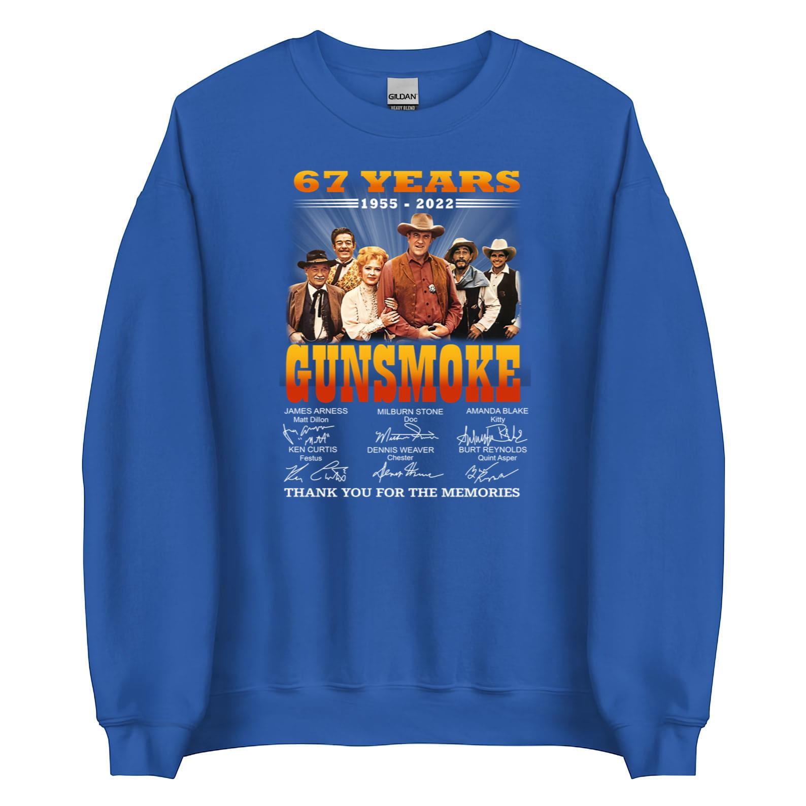 67 Years shirt, Gunsmoke shirt, 2022 Thank You For The Memories shirt ...