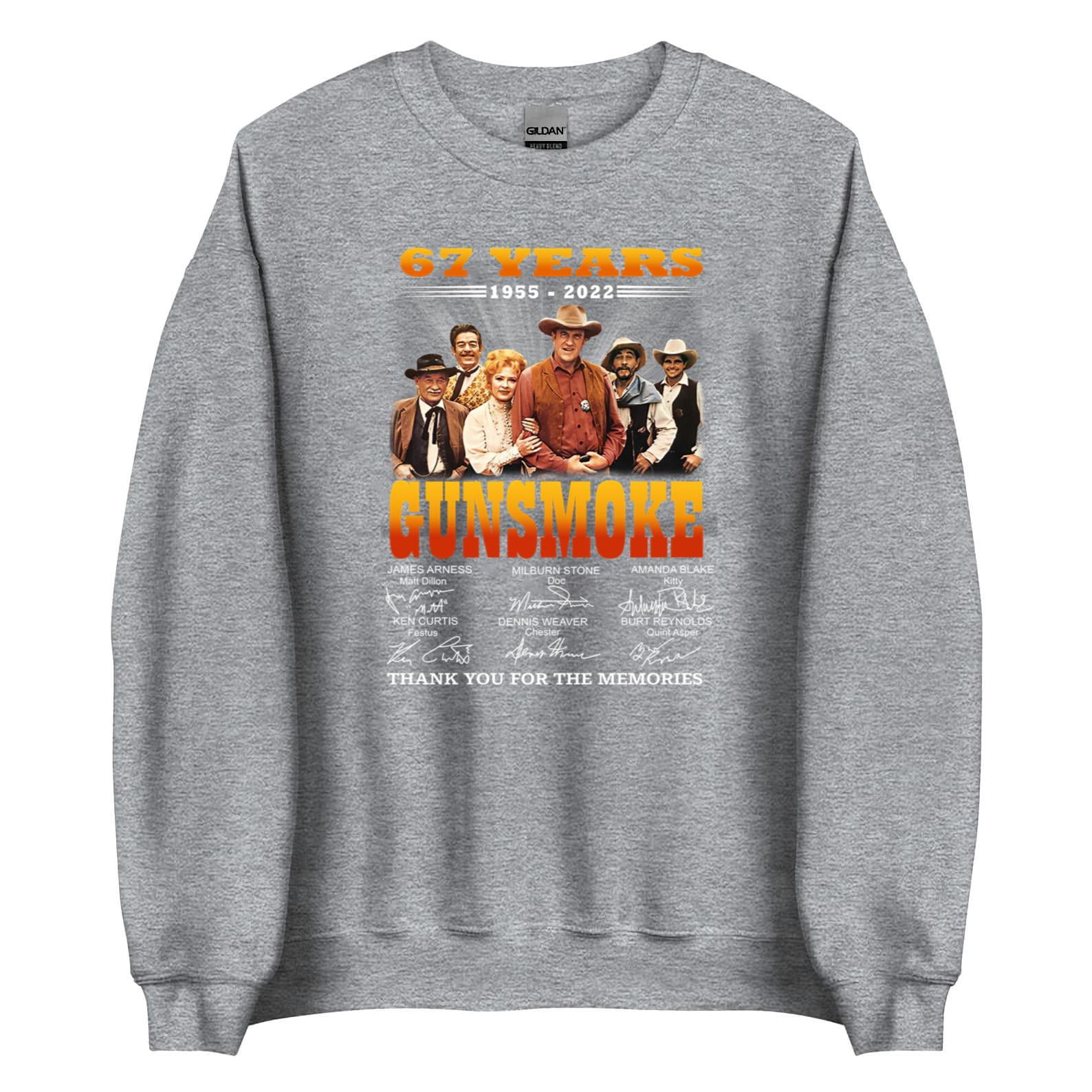 67 Years shirt, Gunsmoke shirt, 2022 Thank You For The Memories shirt ...