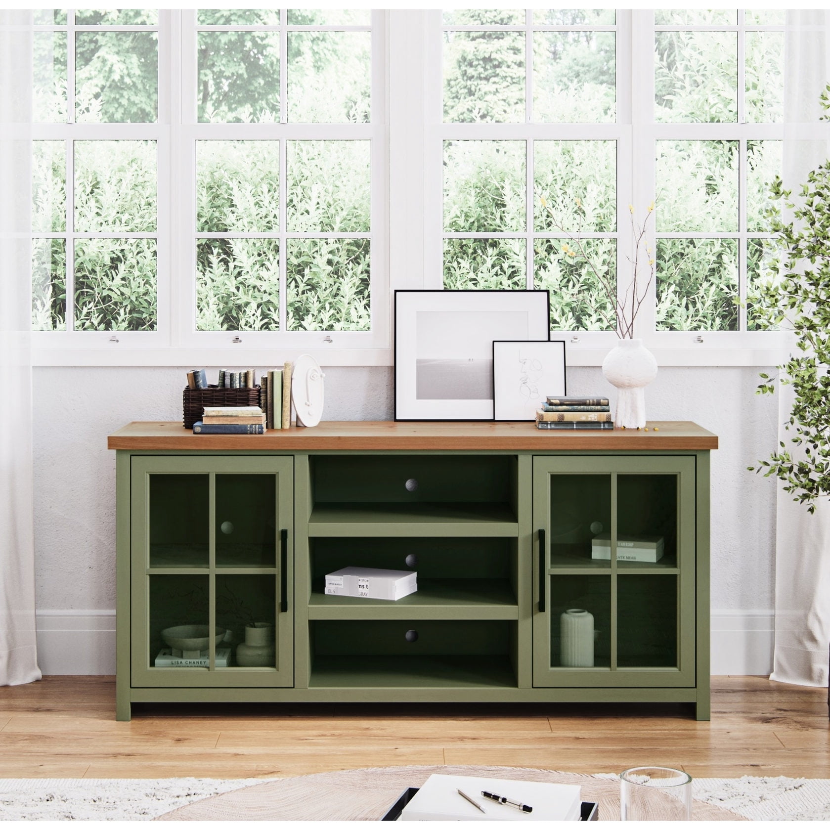 67-inch TV Stand, Fully Assembled / Use for 80-inch TVs in Primary ...