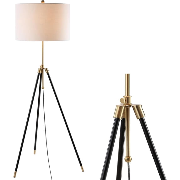 67-inch black/Bronze gold adjustable tripod floor lamp, Medieval Modern ...