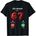 67 is Calling Meme Silly Brainrot AI Apple Number Gen Z T-Shirt ...