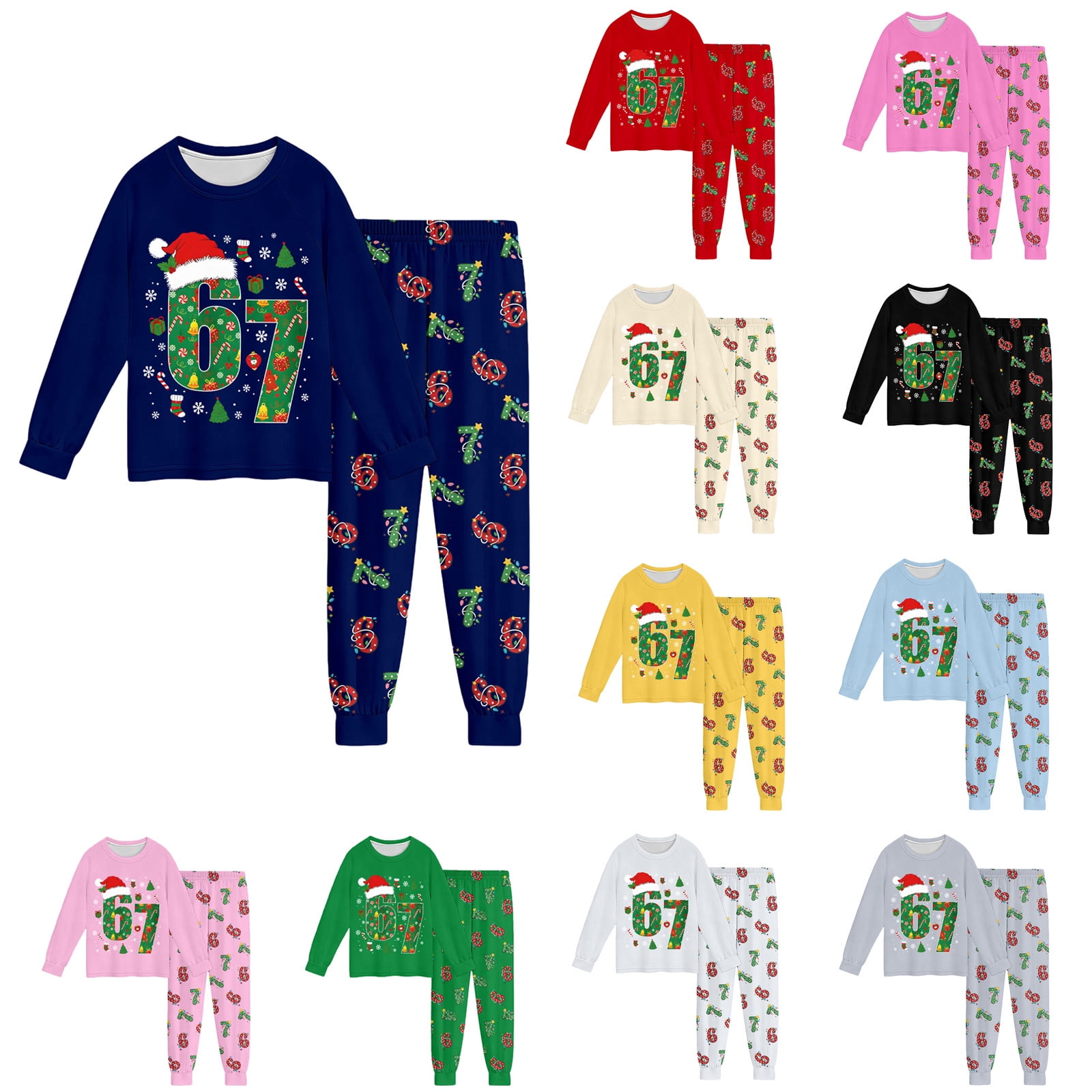 67 shirt and Pants set 6 7 meme Top Tshirt 2Pcs Clothes Sets Six Seven ...