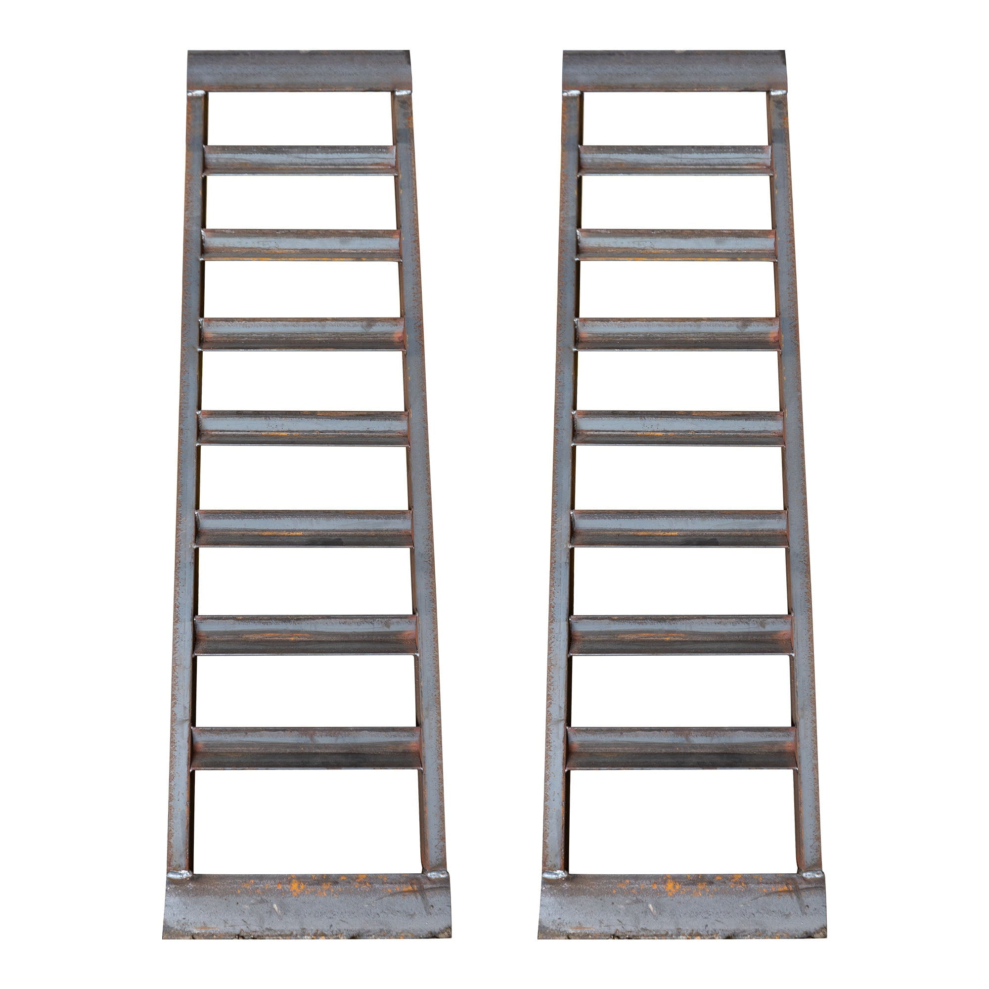 67" x 18" Heavy Duty Steel Loading Ramps (8,000 lb Capacity) 3" Channel ...