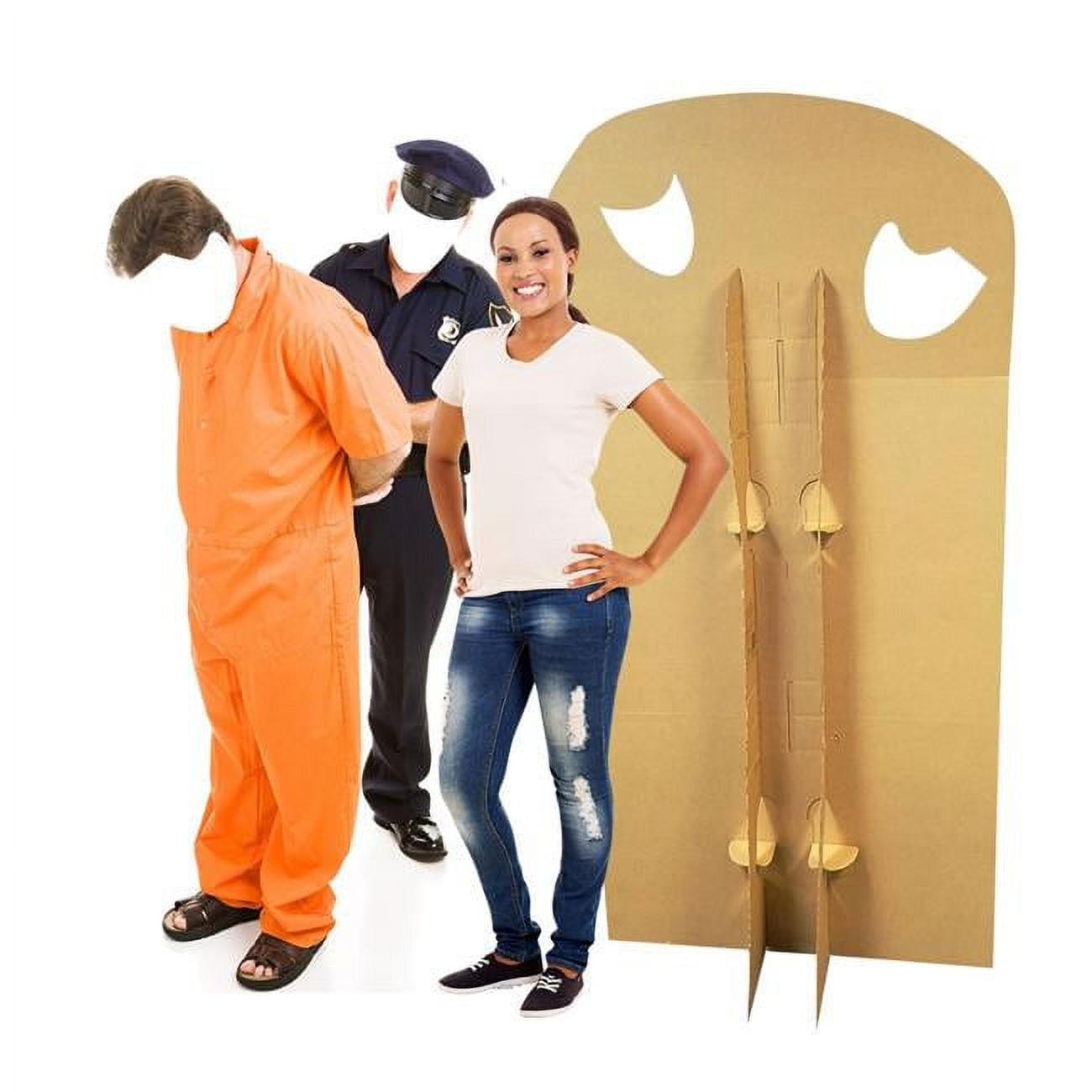 67 x 33 in. Inmate & Police Officer Standin Cardboard Standup - Walmart.com