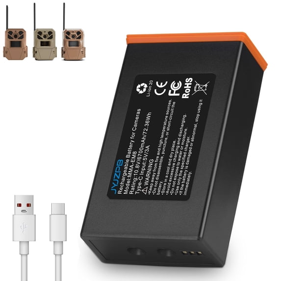 6700mAh Battery Pack for Moultrie Cellular Trail Cameras Edge 2/Edge 2 ...