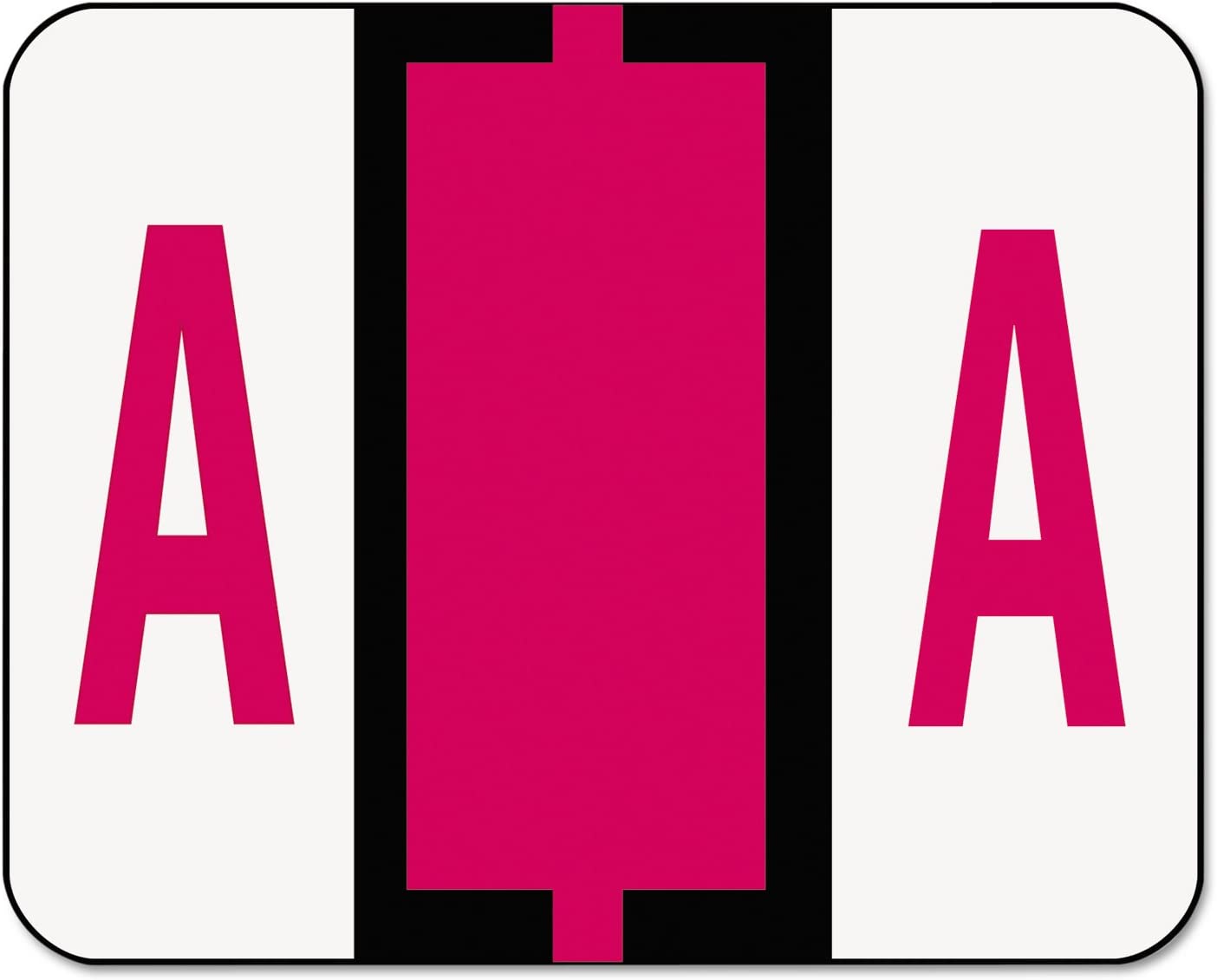67071 A-Z Color-Coded Bar-Style End Tab Labels Letter A Red 500/Roll ...