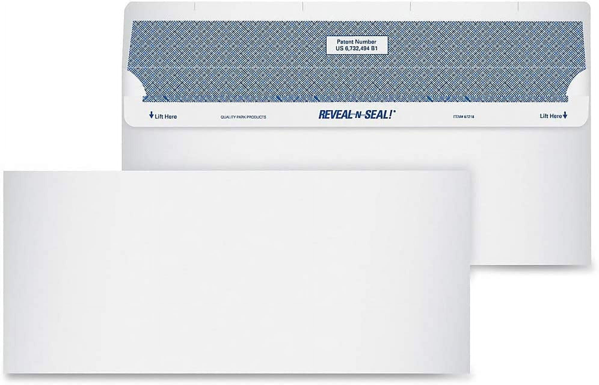 67218 Reveal-N-Seal No.10 Business Envelopes, White, 500/Box - Walmart.com