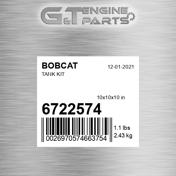 6722574 TANK KIT fits BOBCAT (New OEM) - Walmart.com