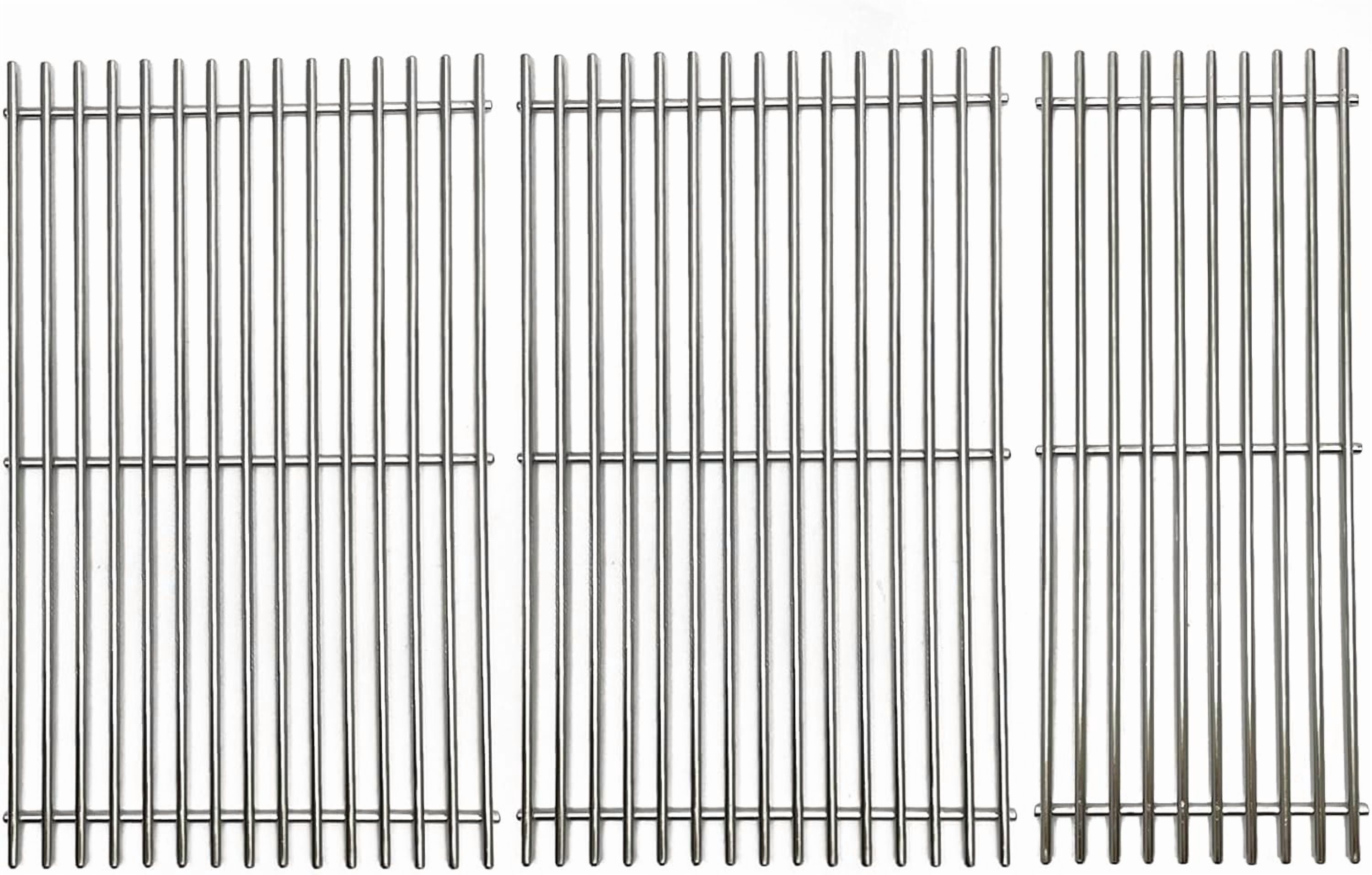 67552 Stainless Steel 3-Piece Cooking Grate Replacement Parts for Weber ...