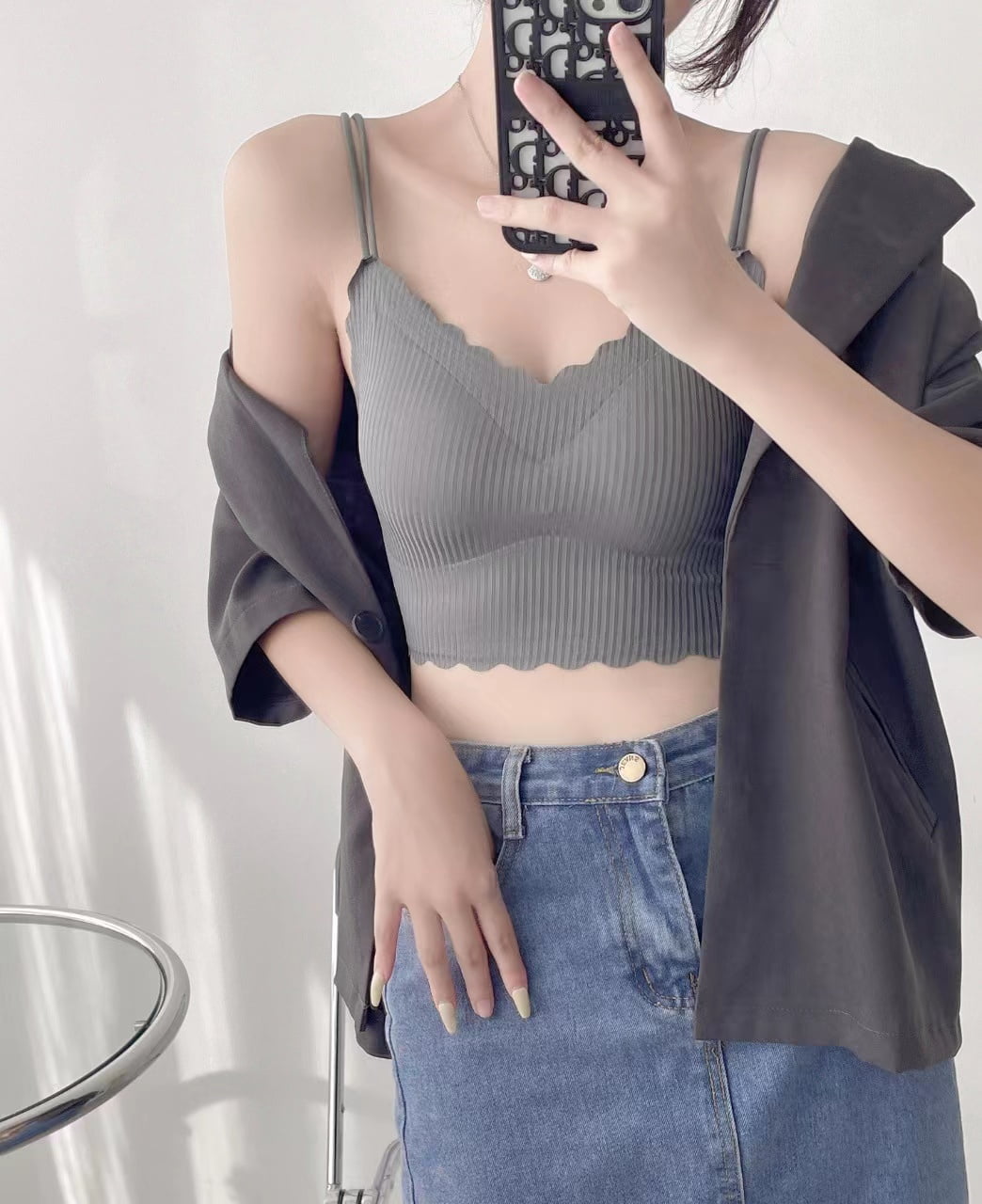 678# Beautiful Back Underwear women's chest wrap gather pair milk No underwire gathering spread ...