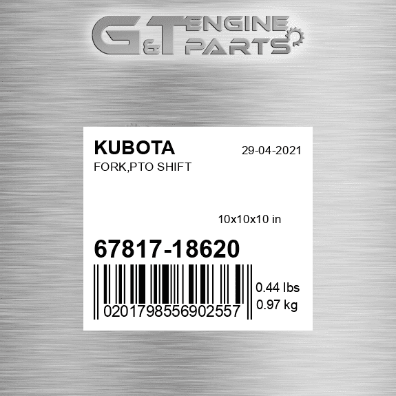 67817-18620 FORK,PTO SHIFT fits KUBOTA (New OEM) - Walmart.com