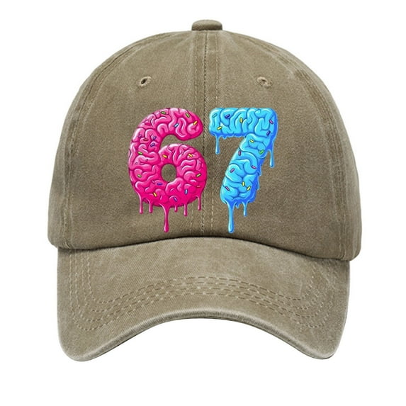 67Cap Funny Mason Cream Drip Six Seven Hats Trucker 67 Hat Funny Cap 6 ...