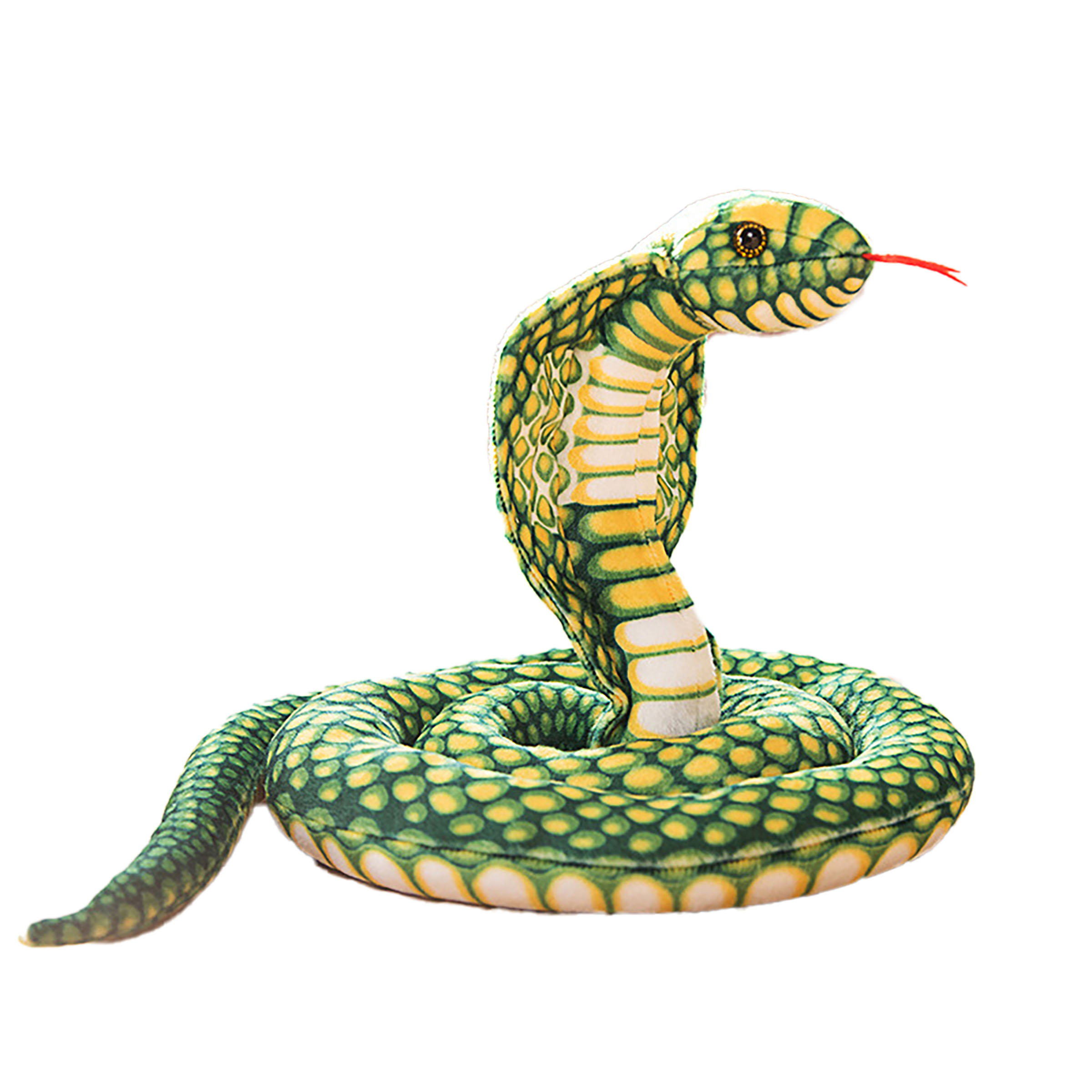 67Inch Cobra Plush Stuffed, Animal Snake Cobra Snake Plush Toy ...