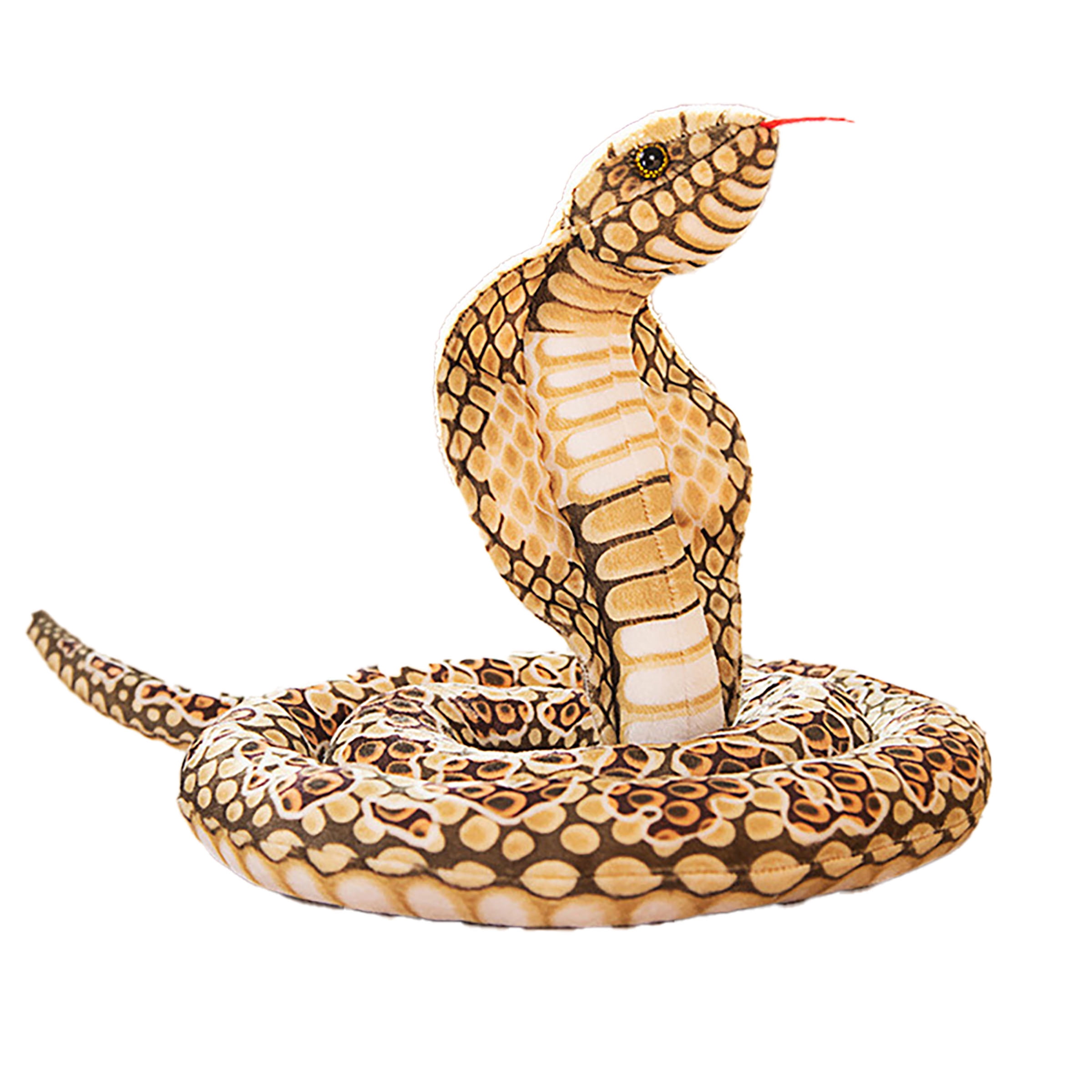 67Inch Cobra Plush Stuffed, Animal Snake Cobra Snake Plush Toy ...