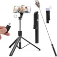 67Inch Extendable Phone Selfie Stick with Wireless Remote, Tripod Stand ...