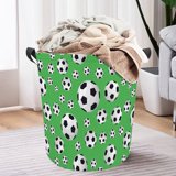67L Football Soccer Ball Laundry Basket, Collapsible Waterproof Laundry ...