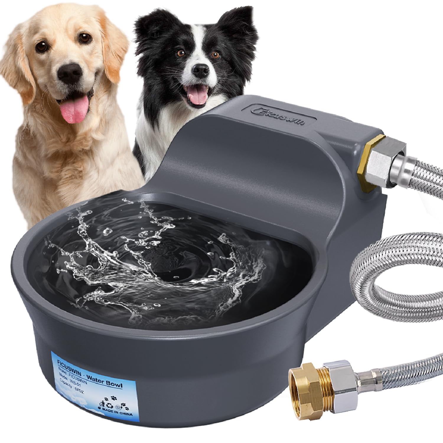 67OZ Automatic Dog FEV6 Water Dispenser Patented Dog Water Bowl ...