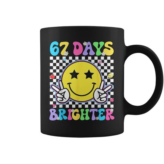 67Th Day Of School 67 Days Brighter Teacher Boys Girls Coffee Mugs ...