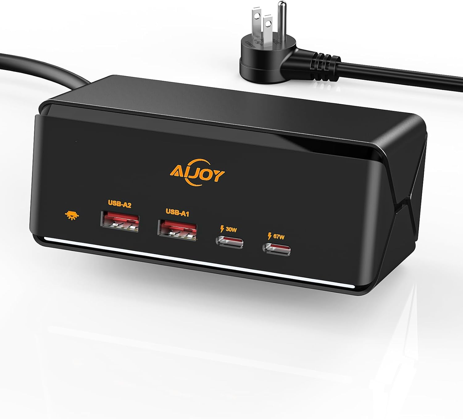 67W GaN USB C Fast Charger Block 6-in-1 Charging Station for Multiple ...