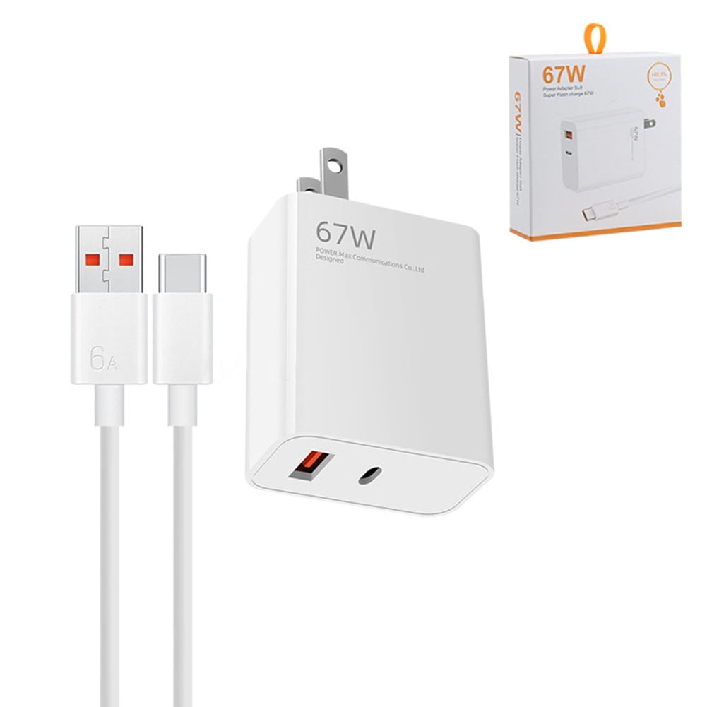 67W USB Super Fast Charging Adapter for Mi 1211, for POCO X5X4 Pro, for ...