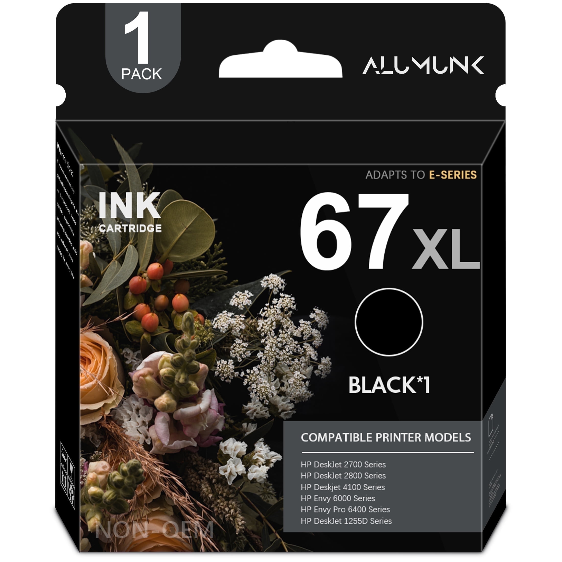 67XL Black 67 Ink Cartridge Compatible for HP 67 XL Ink Cartridges ...