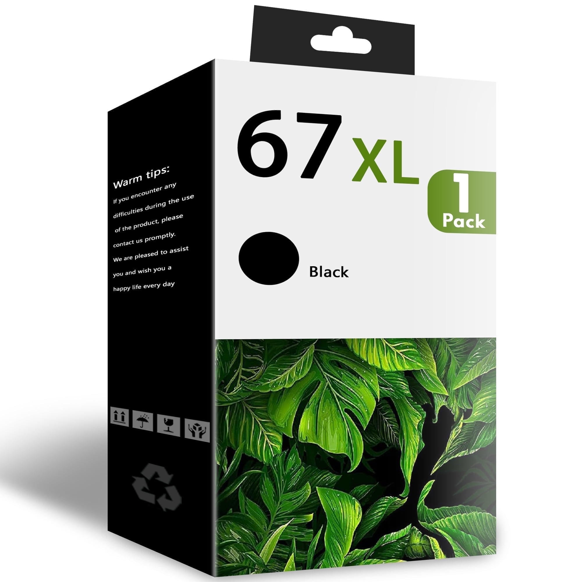 HP 67XL Black Ink Cartridge - High Quality Replacement for Deskjet ...