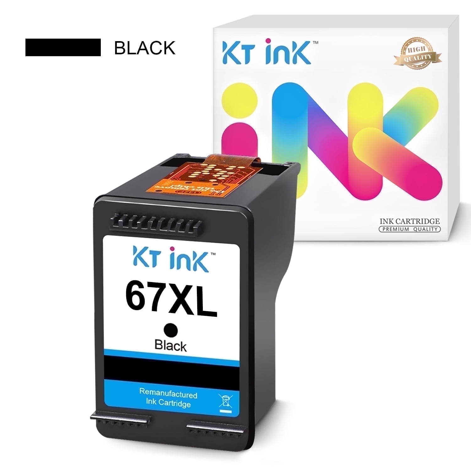 67XL Ink Cartridge for DeskJet 2852e 2734e 6310 7970 4255 2800e 2755e ...