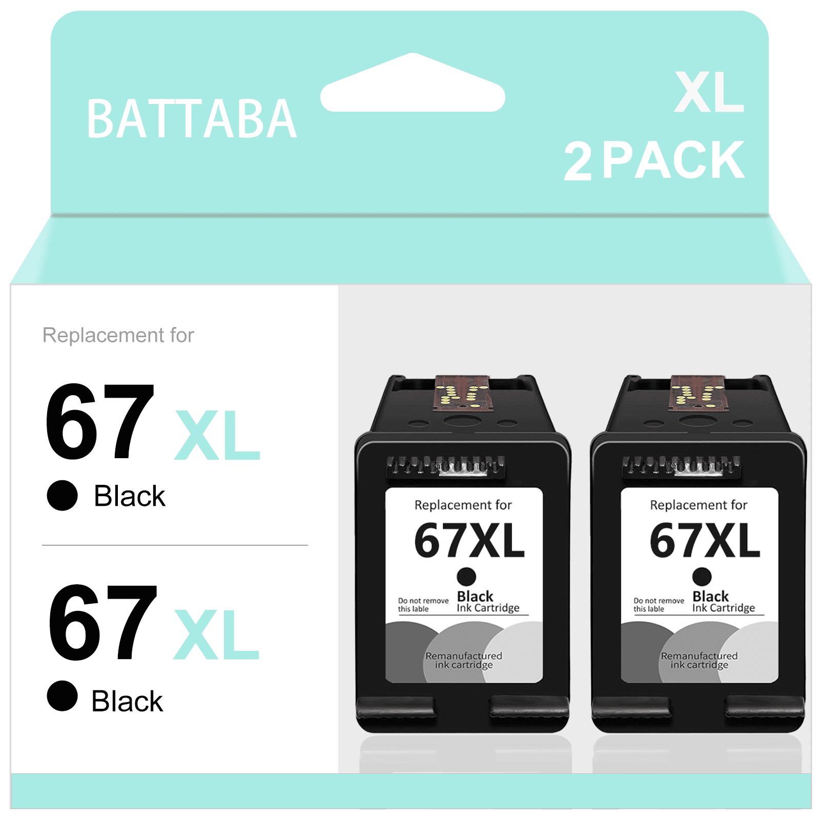 67XL Ink Cartridges for HP 67XL 67 XL for HP67 HP67XL 2700 2700e 2752 ...