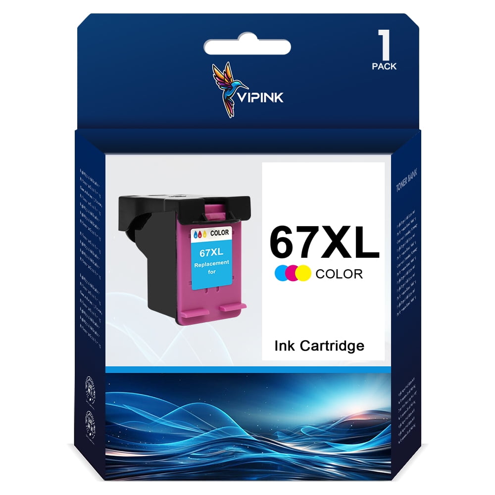 67XL Tri-Color Ink Cartridge Compatible with HP 67 67XL Ink Cartridge ...