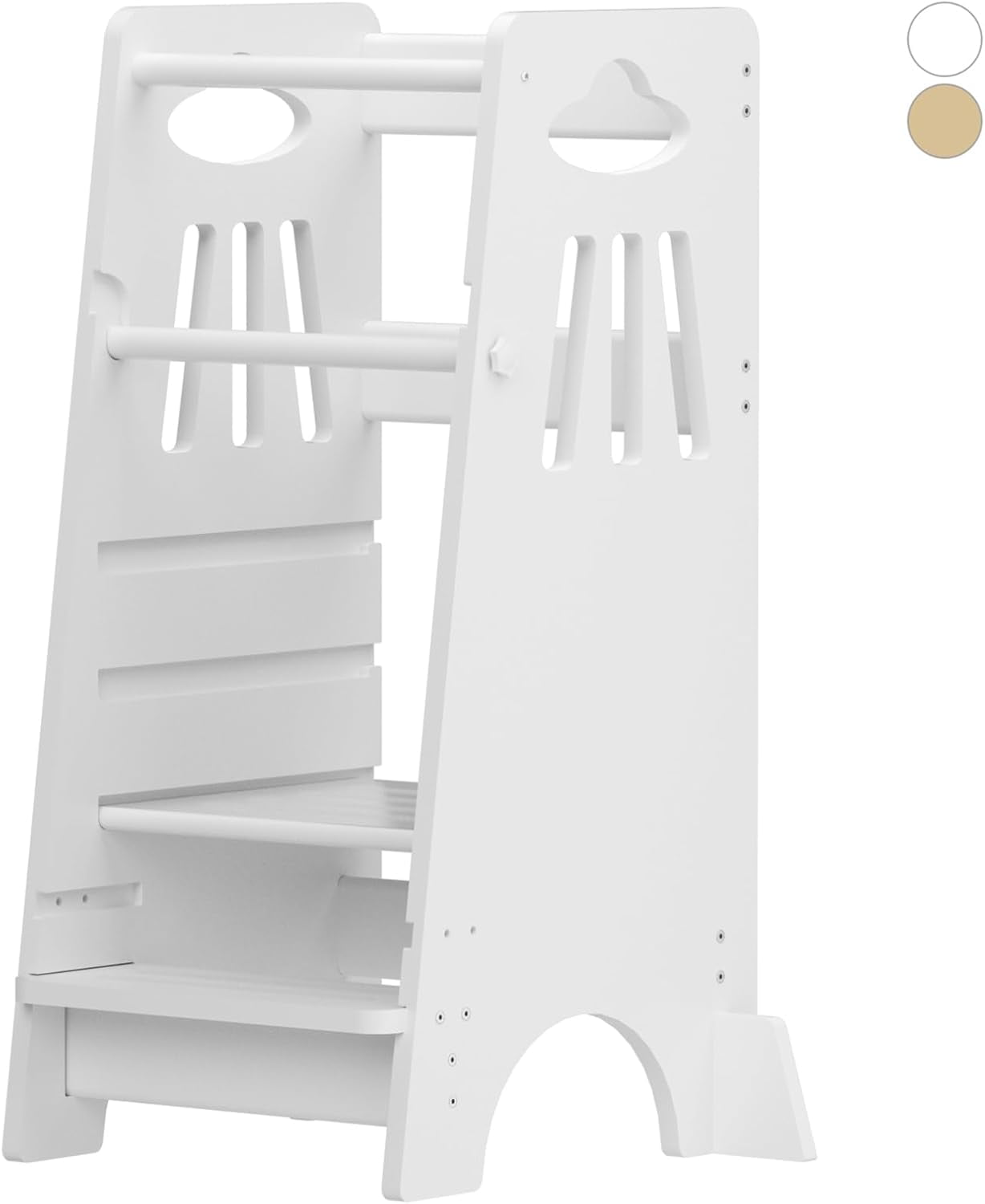 67i Toddler Standing Tower Step Stools for Kids with with Safety Rail ...