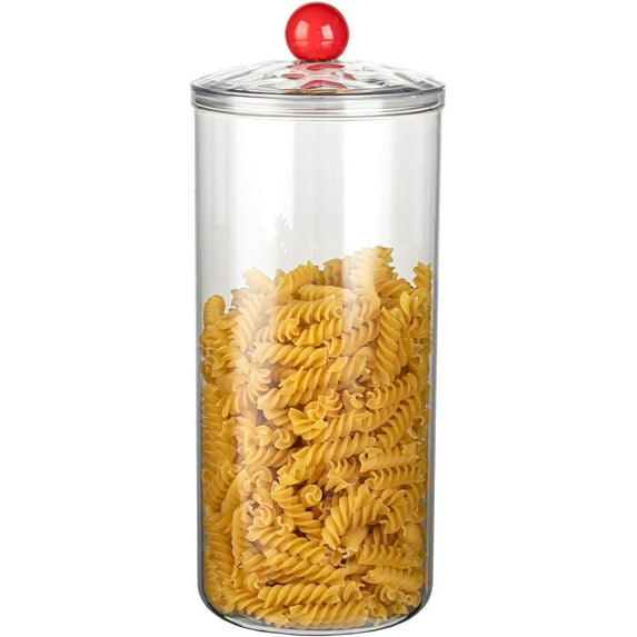 67oz Clear Candy Jar with Lid for Office Desk, Plastic Cookie Storage ...