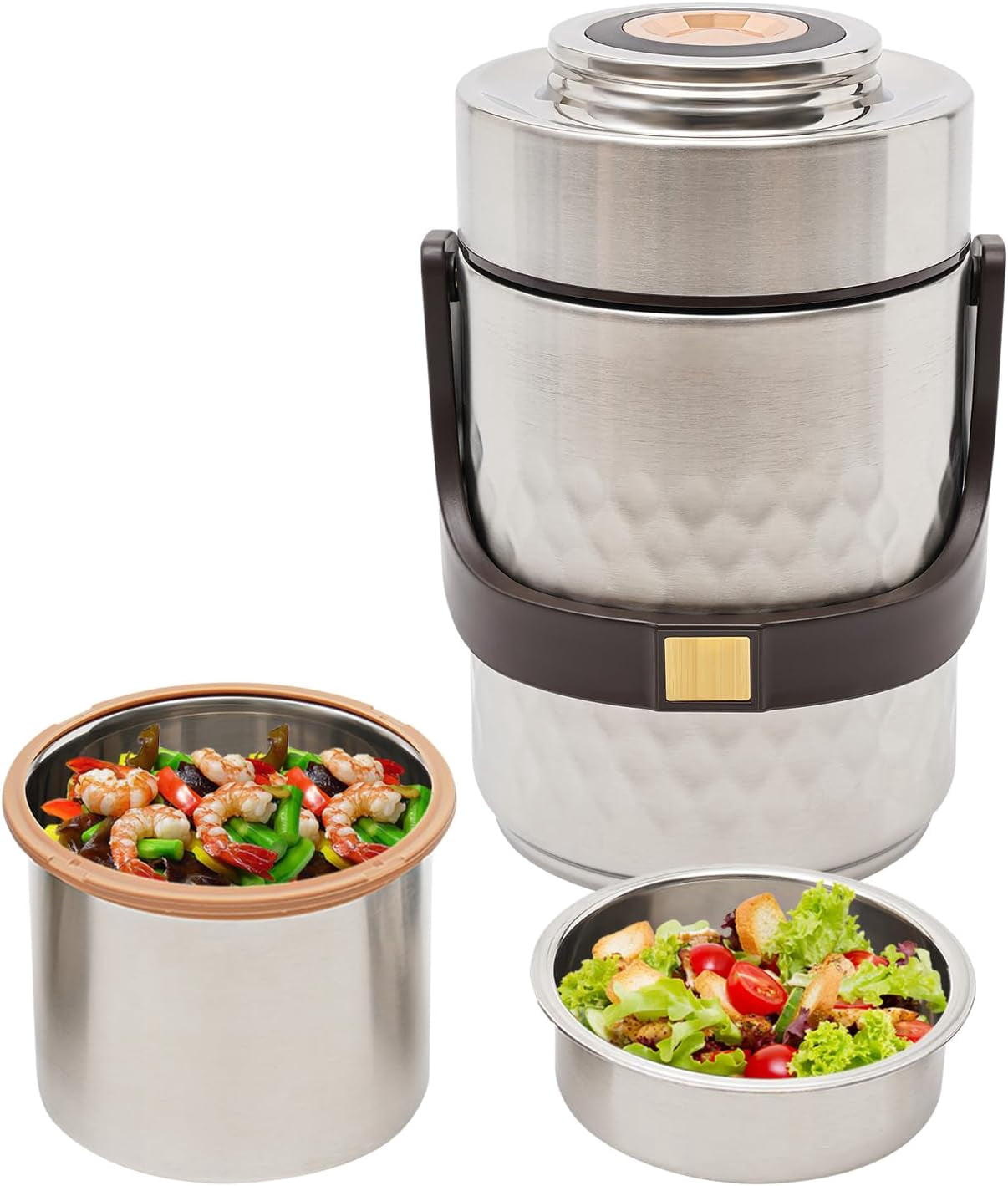 67oz Thermos for Hot Food,3 Layer Insulated Food Thermos Jar Sealed ...