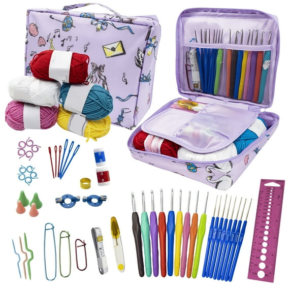67pcs Complete Crochet Starter Kit for Beginners Adults - All-in-One ...