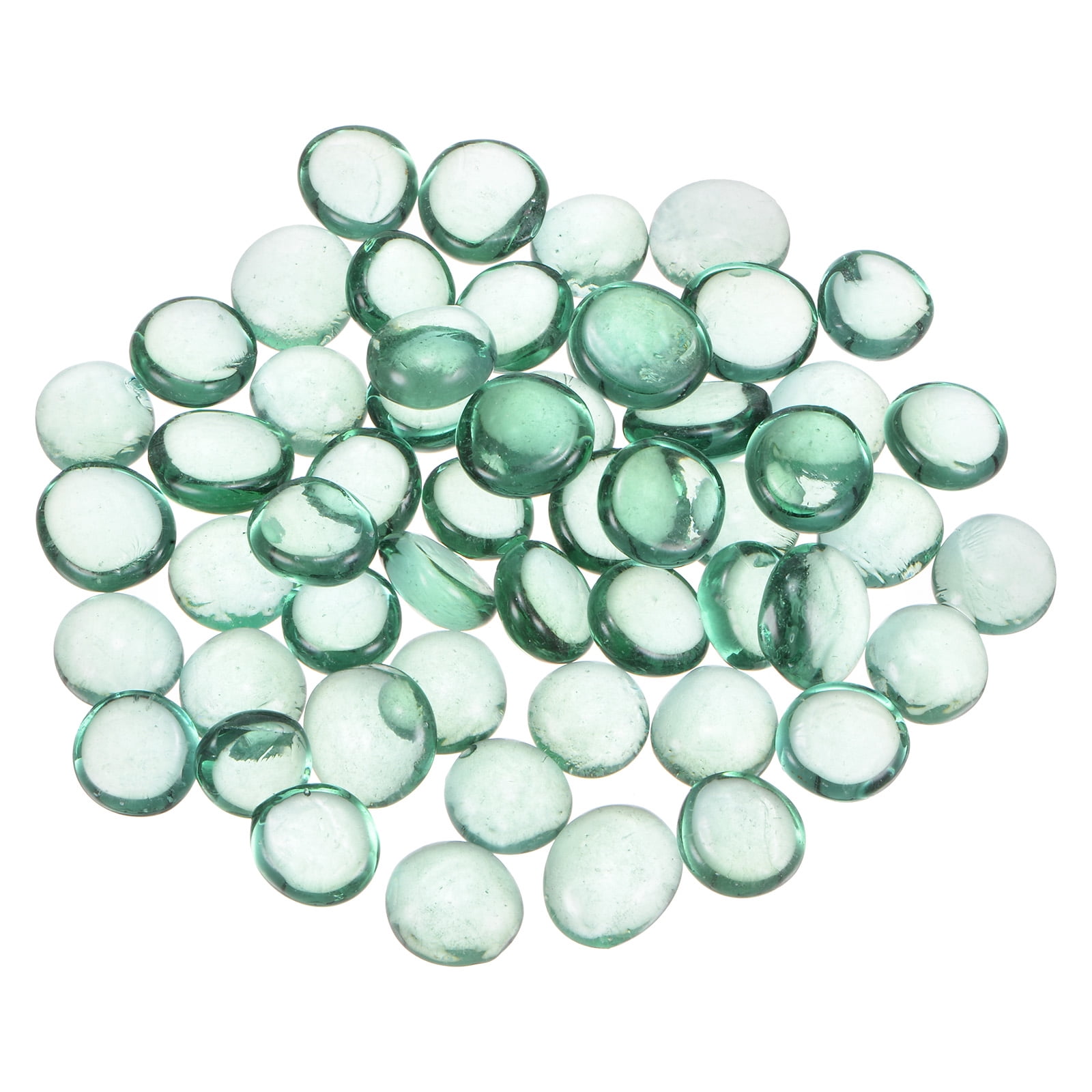 Fire Glass Beads for Fire Pit, Flat Marble Beads, Glass Pebbles, 17 ...