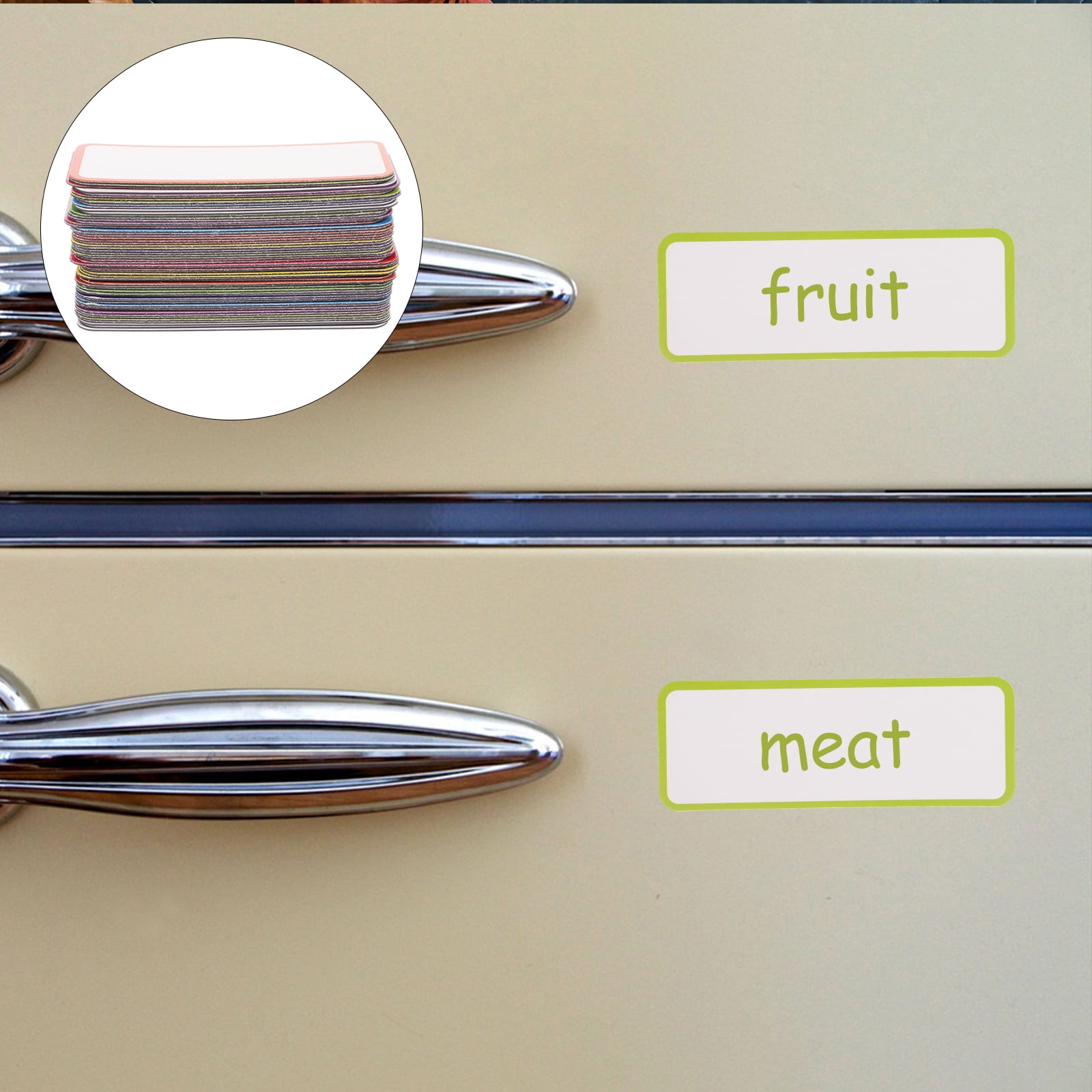 67pcs Magnetic Labels Flexible Magnet Memo Tags Whiteboards Magnetic ...