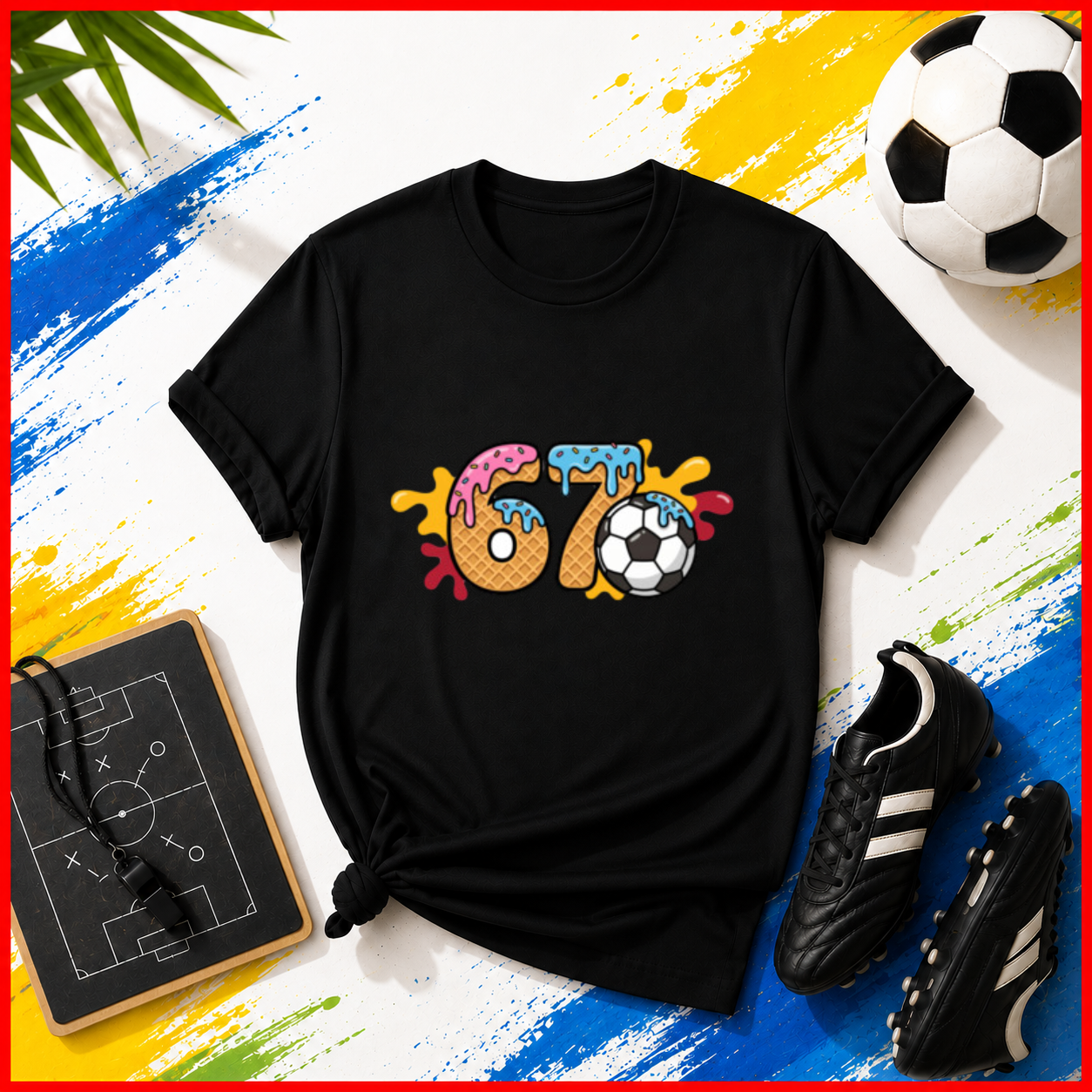 67th Birthday Soccer Ice Cream Waffle Number 67 Gift Unisex T Shirt S 67th Birthday Soccer Ice Cream Waffle Number 67 Gift Unisex T Shirt S